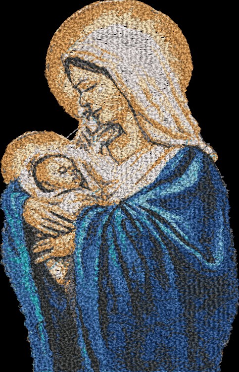 FECIOARA MARIA CU PRUNCUL2 – Corina Art